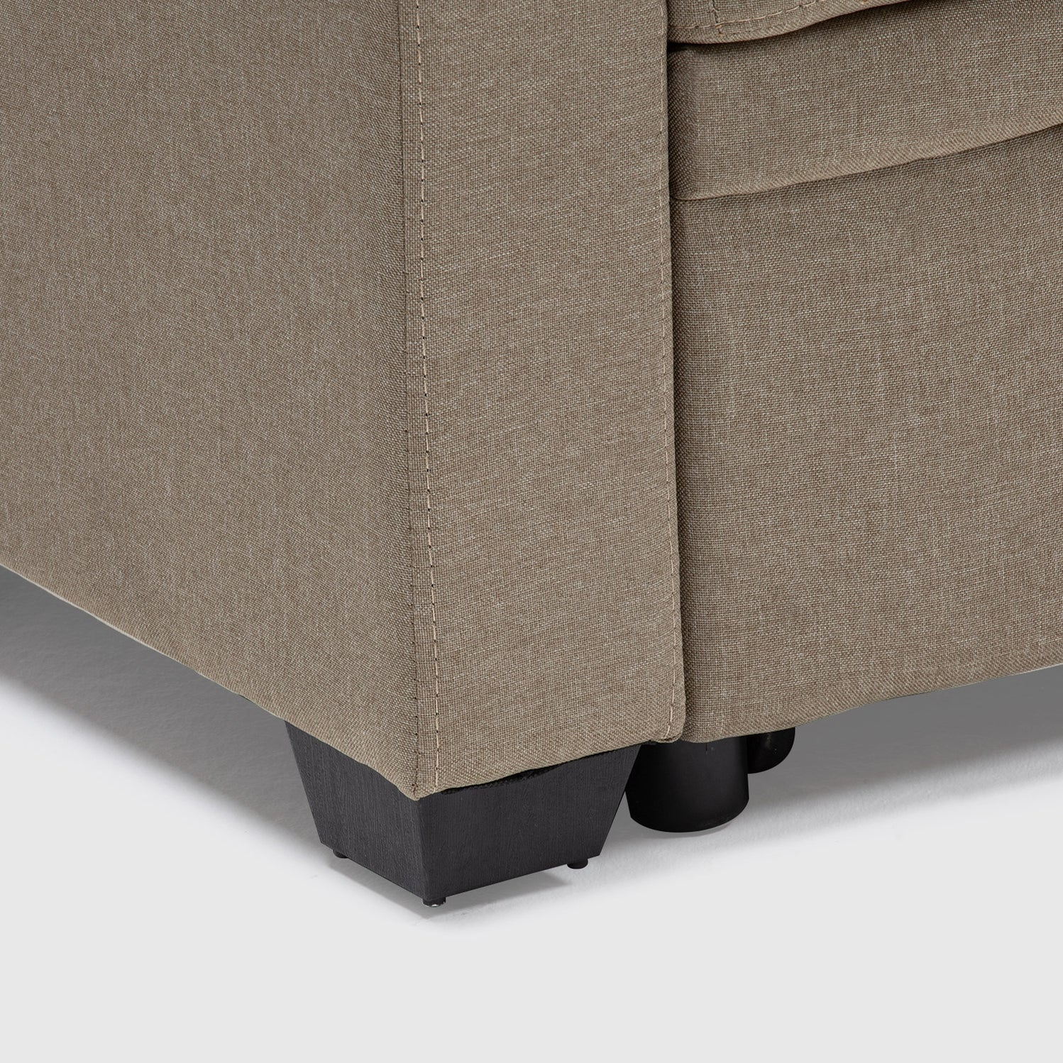 Sofá Cama Seccional 2 Plazas Moderno - Lino Beige Sidney — Daniels Chile